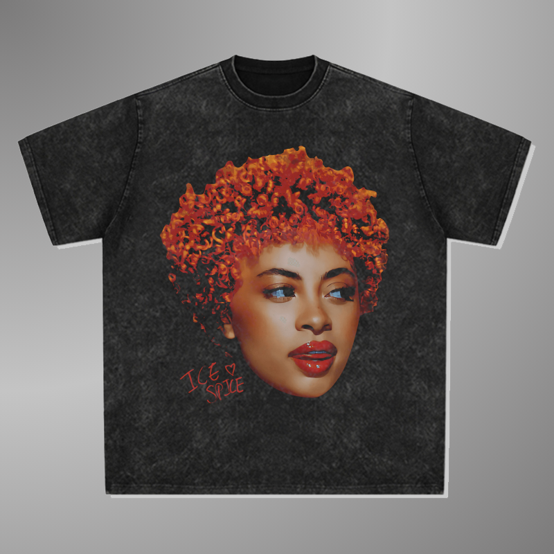 ICE SPICE BIG FACE TEE|Vintage Graphic Tee|9oz Heavyweight|100%Cotton ...