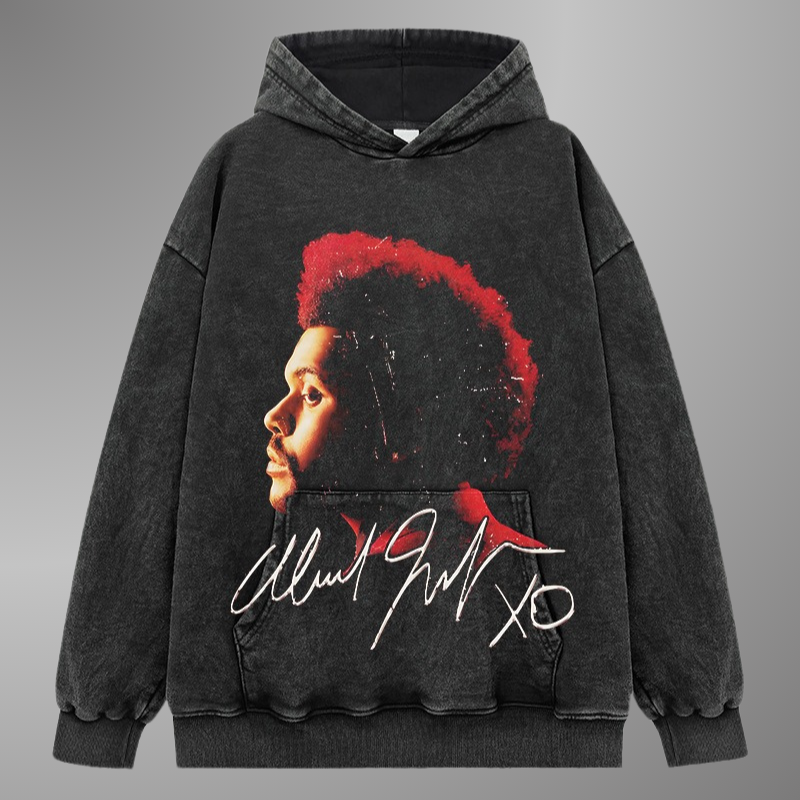 THE WEEKND BIG FACE HOODIE|Vintage Graphic Hoodie|420Gsm Heavyweight ...